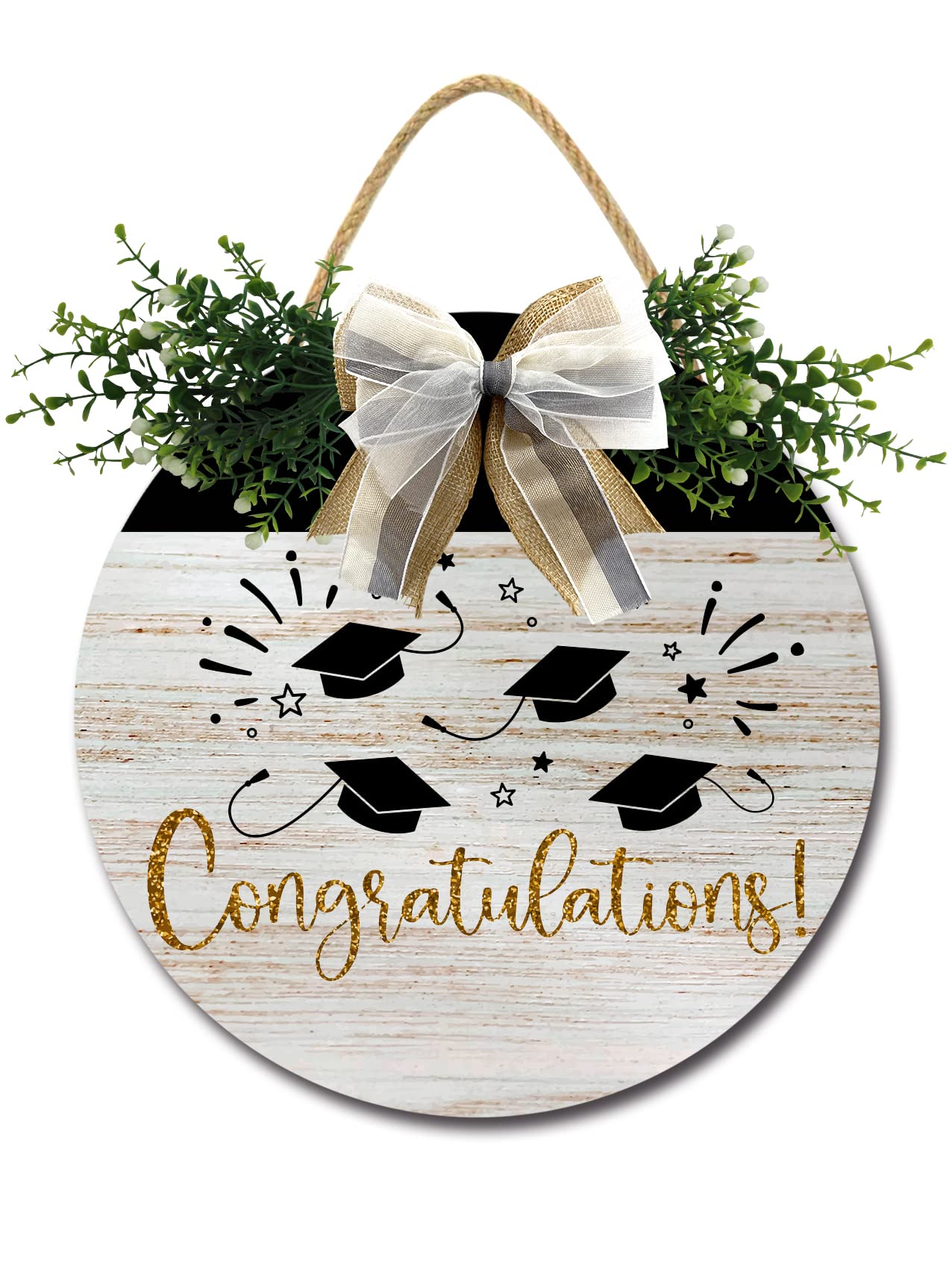 Amazon.com : Graduation Congratulations Wreath Sign for Front Door ...