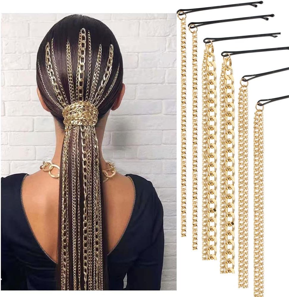 Amazon.com : Chamvino 6PCS Dreadlocks Metal Tassel Ponytail Multi ...