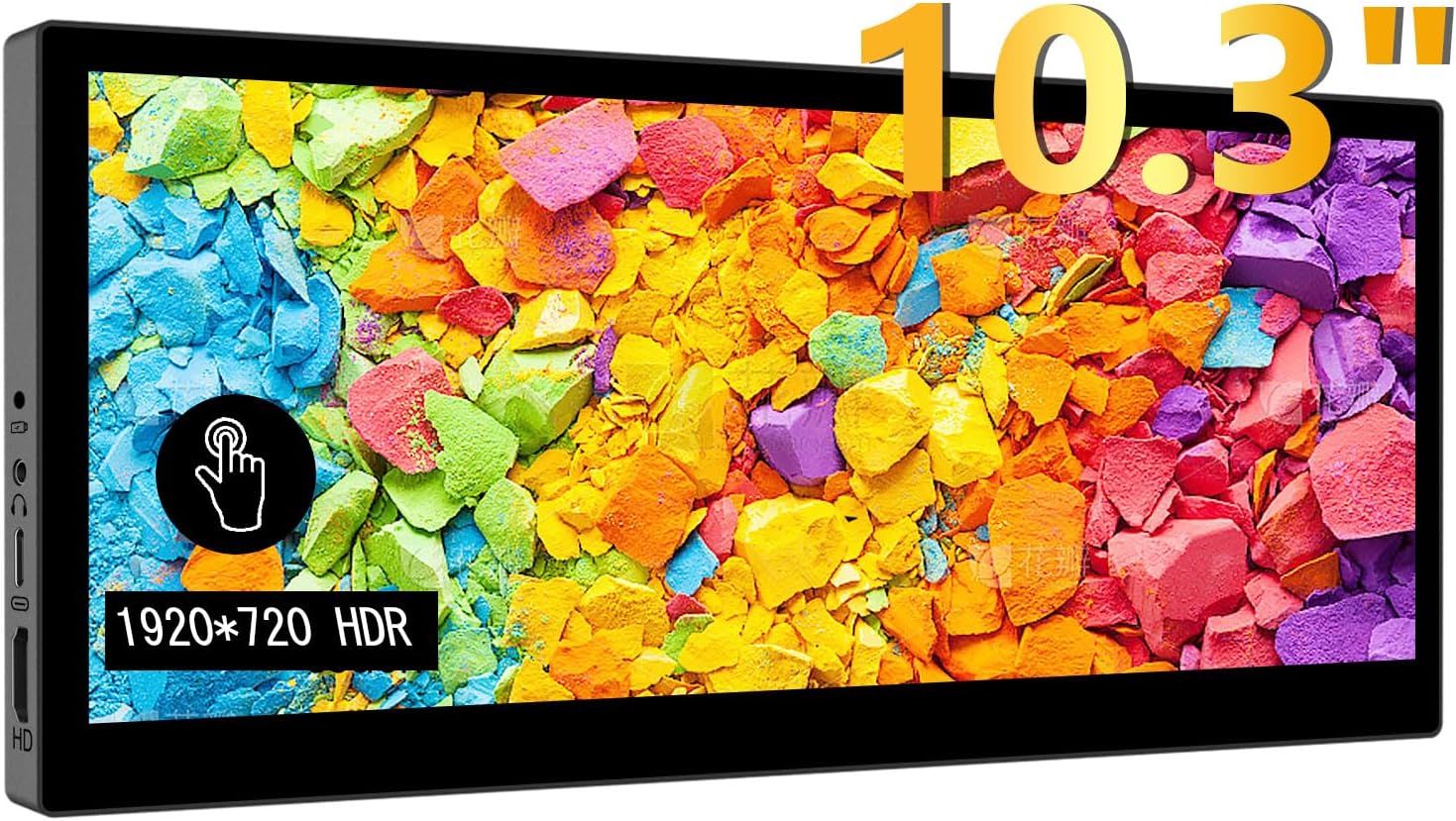 Amazon.com: Ulrhzar 10.3 Inch Touch Screen Portable Monitor IPS1920x720 ...