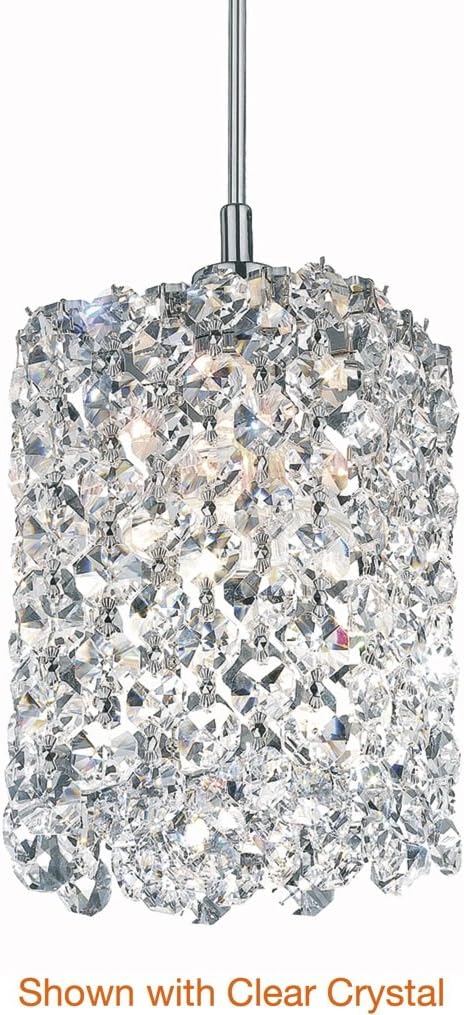 Schonbek RE0405FIR Swarovski Lighting Refrax Pendant Light, Stainless ...