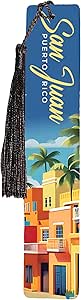 Amazon.com: San Juan Puerto Rico Design C Souvenir Wooden Bookmark with ...