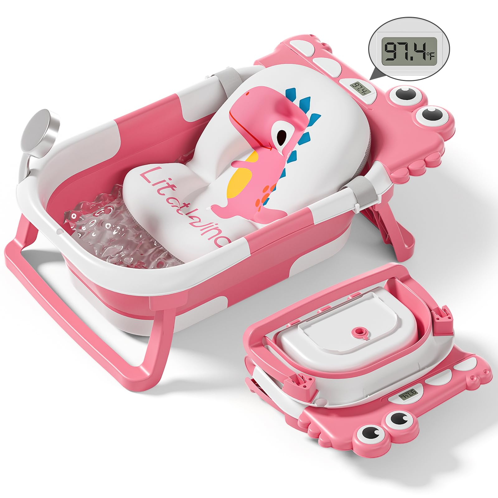 Amazon.com: Collapsible Baby Bathtub for Newborn, Foldable Baby Bath ...