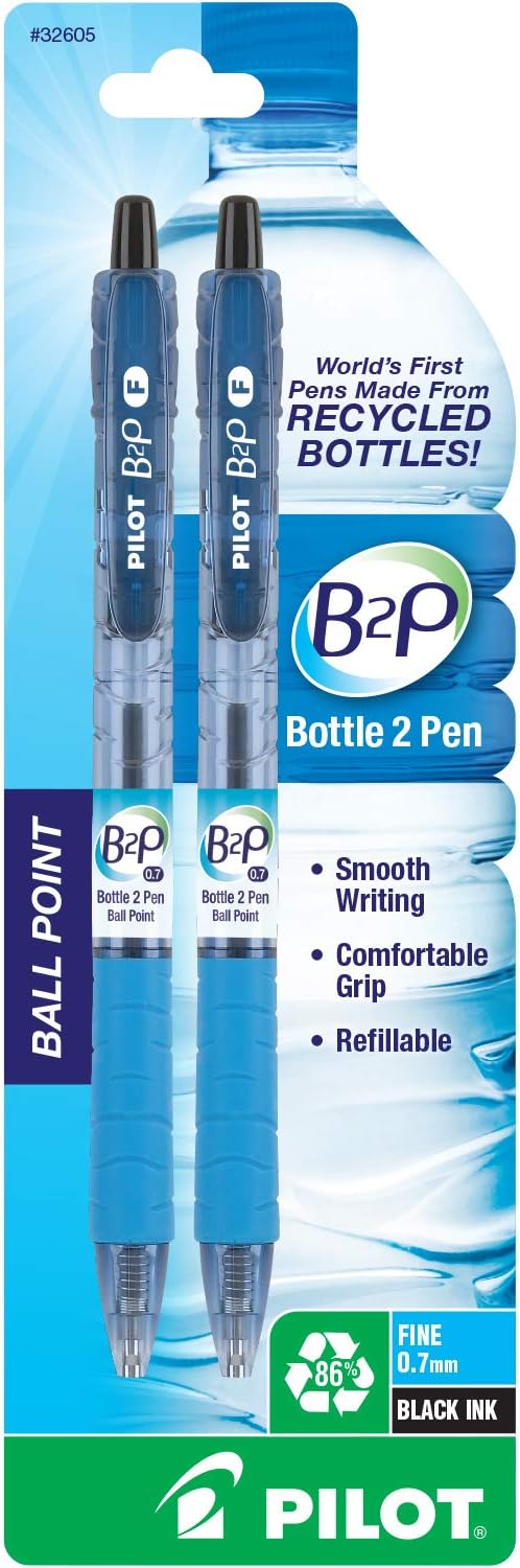 Amazon.com : PILOT B2P - Bottle to Pen Refillable & Retractable Ball ...