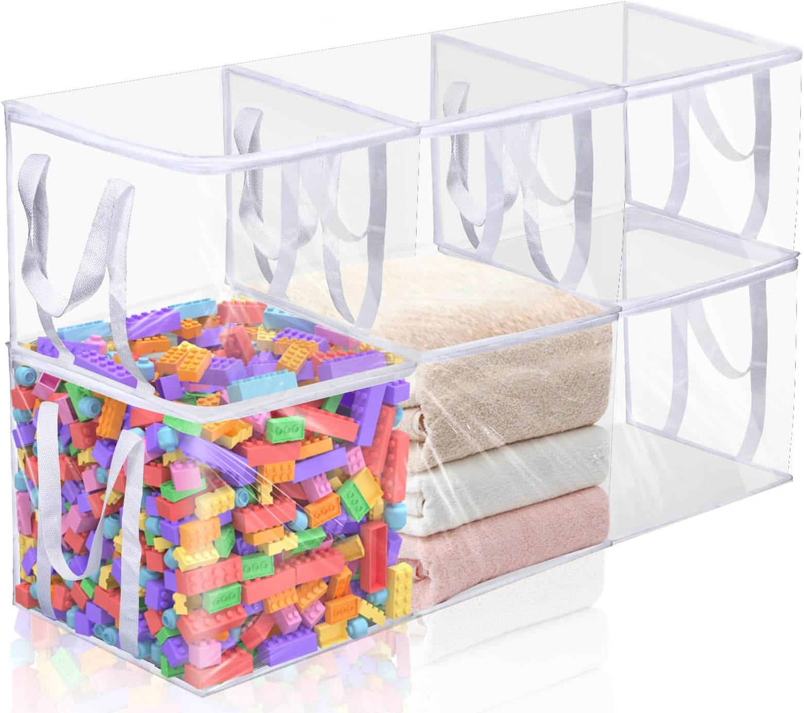 Amazon.com: holay 2-Pack 12" Cube Storage Bins [White] - 27L Capacity ...