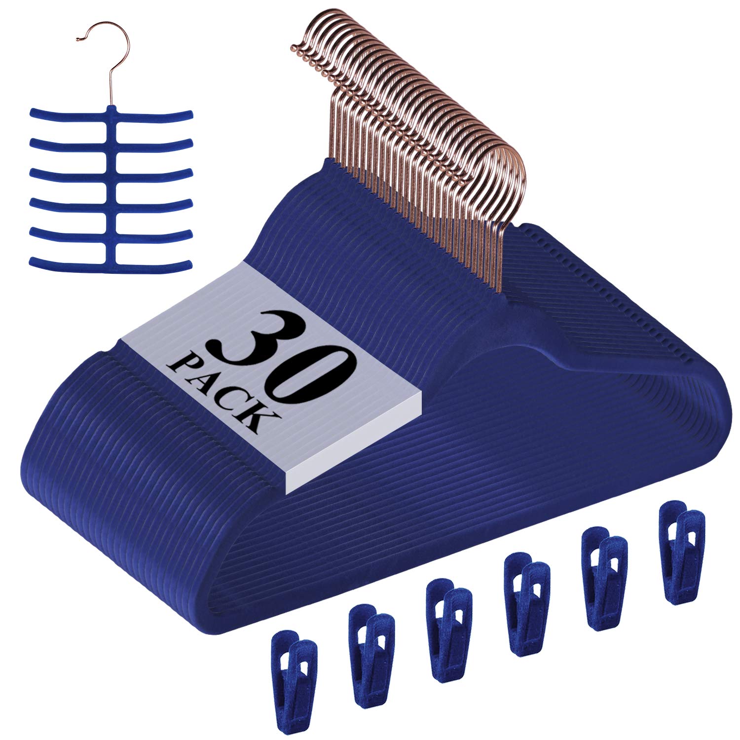 Snapklik.com : VECELO Premium Velvet Clothes Hangers Suit Heavy Duty ...