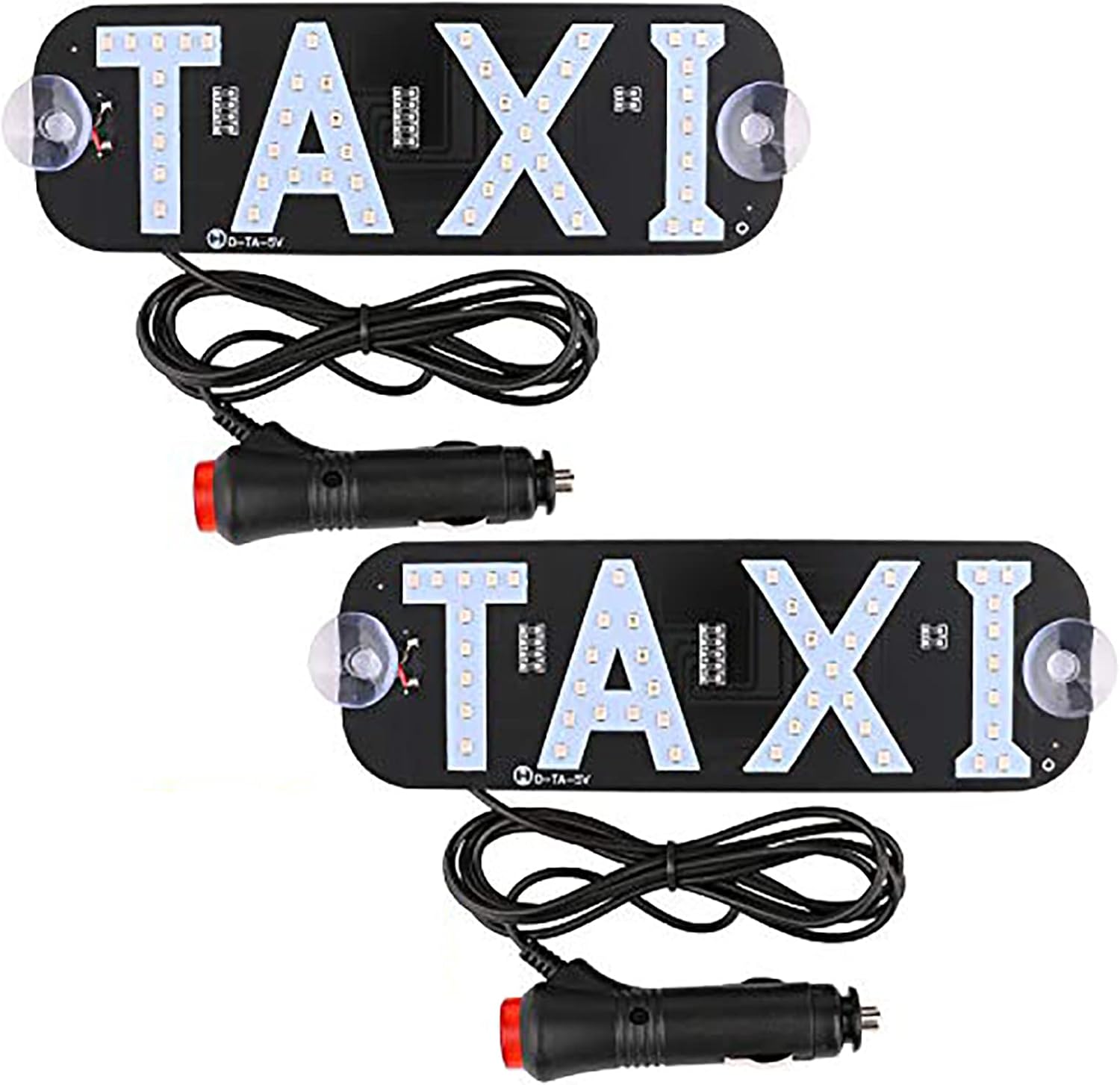 Amazon.com: sdoot Taxi Sign LED Light, 2 Pack Taxi LED Light Sign Logo ...