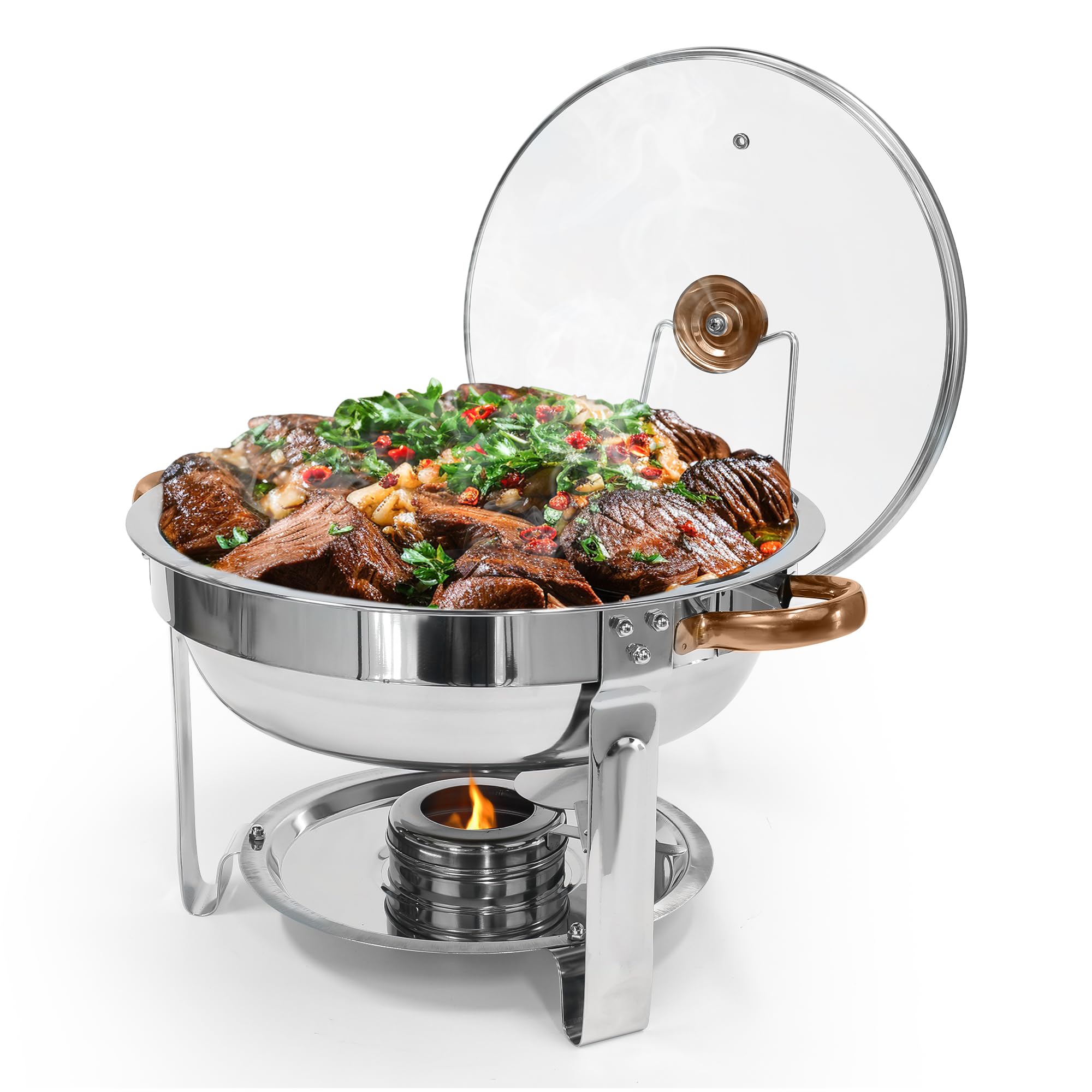 Amazon.com: Stainless Steel Chafing Dish - 1x 5QT Catering Dish ...