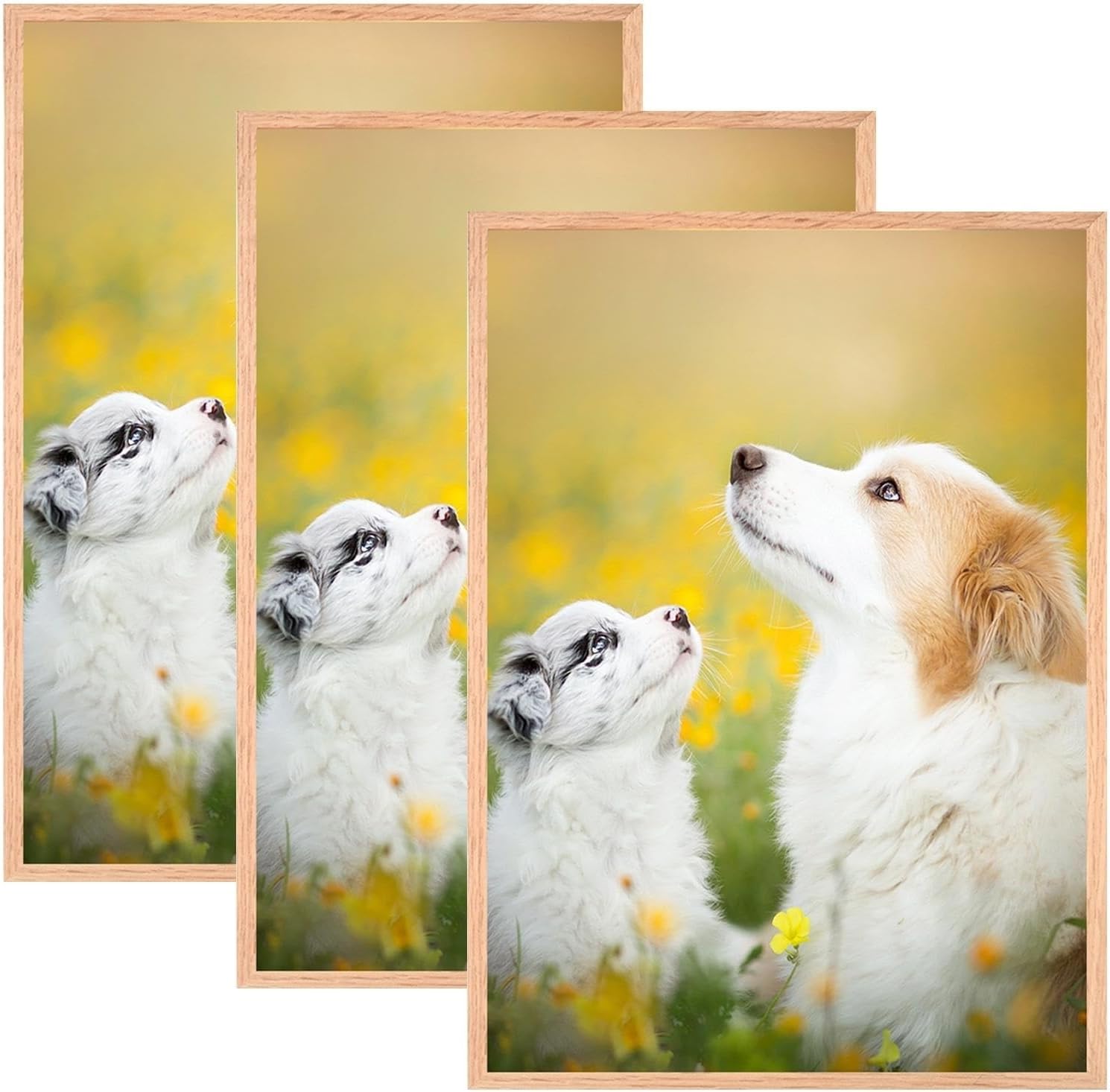 Amazon.com - BRESNM 11x14 OAK Wood Picture Frame,Solid Wooden Photo ...