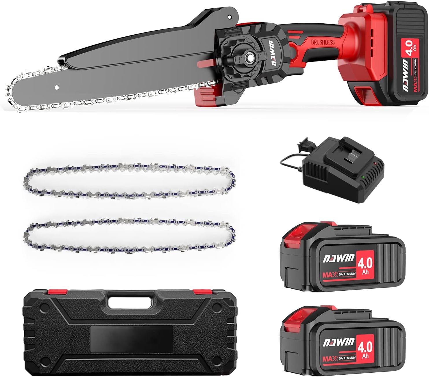 Amazon.com: cadciehe 8 Inch Mini Chainsaw, Cordless Chainsaw Brushless ...