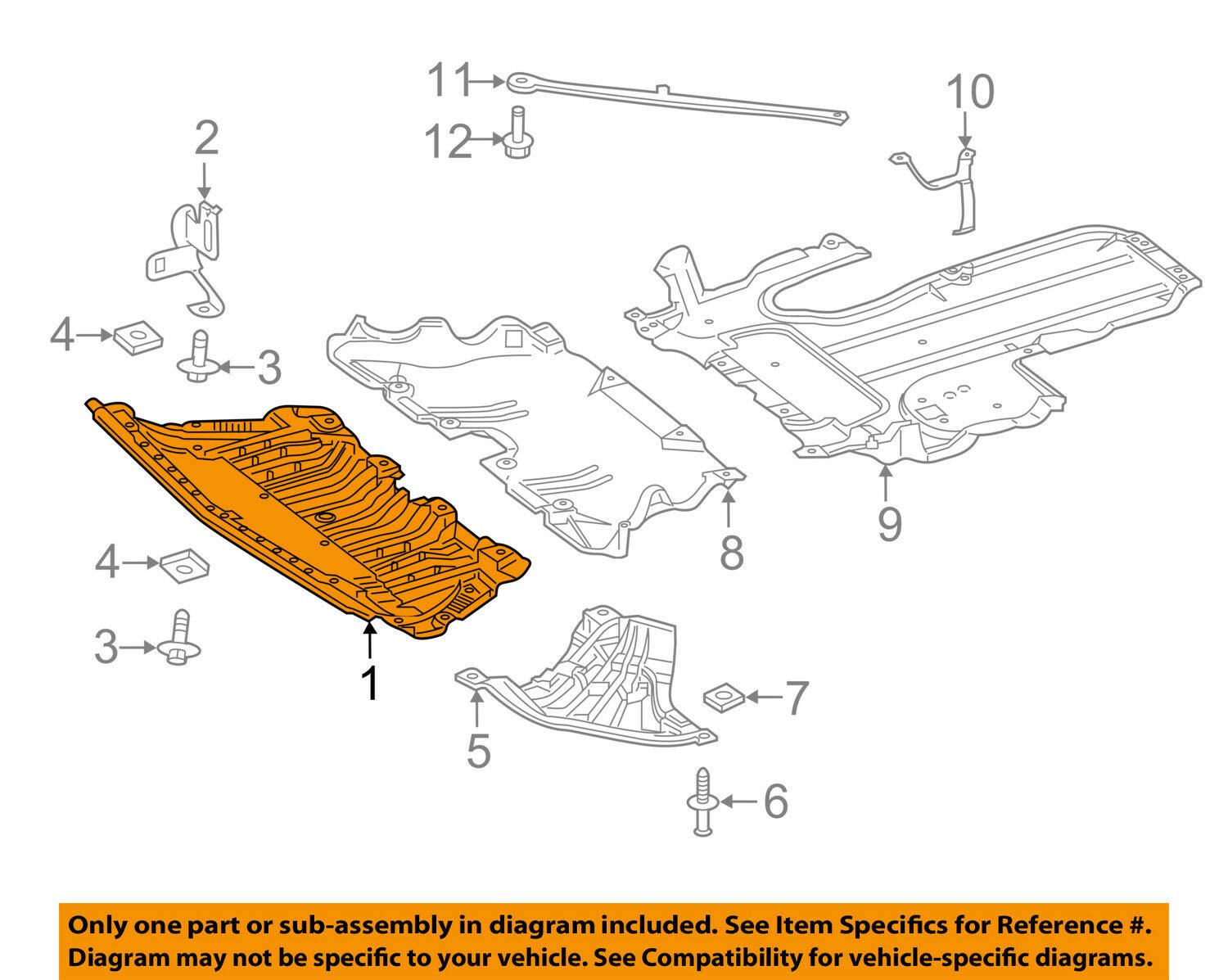 Amazon.com: Genuine Mercedes-Benz Front Shield 213-520-42-00 : Automotive