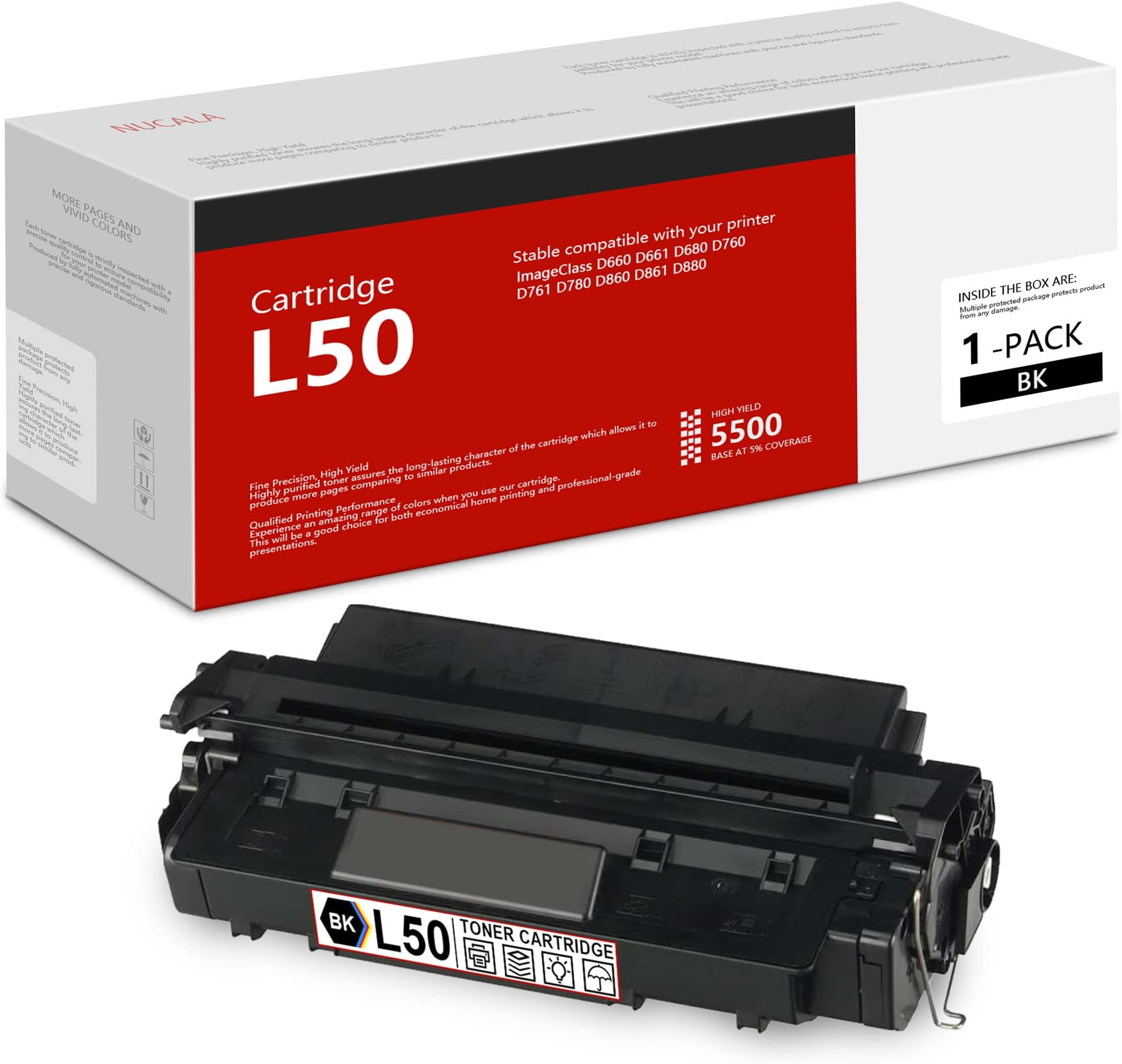Amazon.com: L50 Black High-Yield Toner Cartridge 1-Pack Replacement for ...