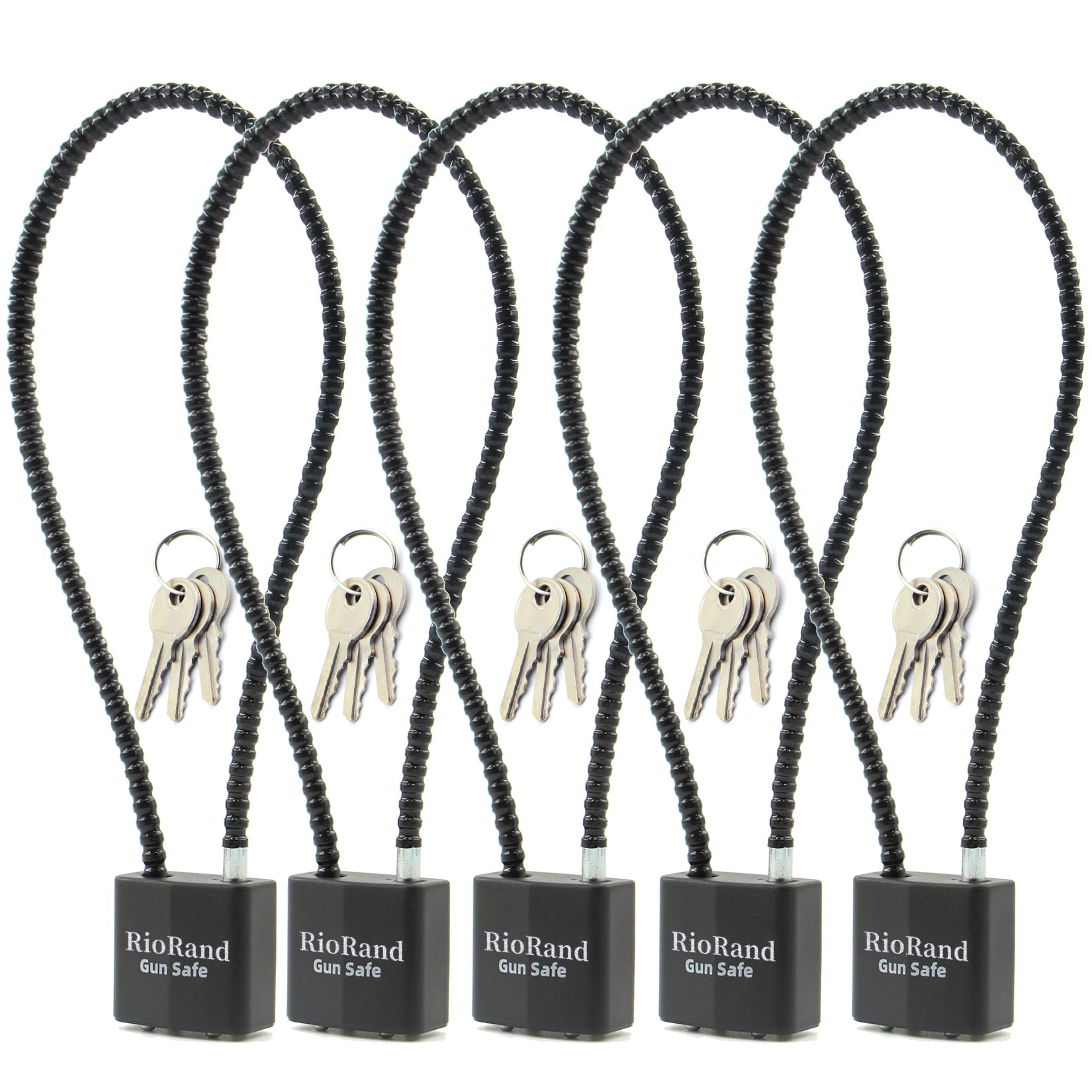 Snapklik.com : RioRand Keyed Cable Gun Locks Simple Operation 15 ...