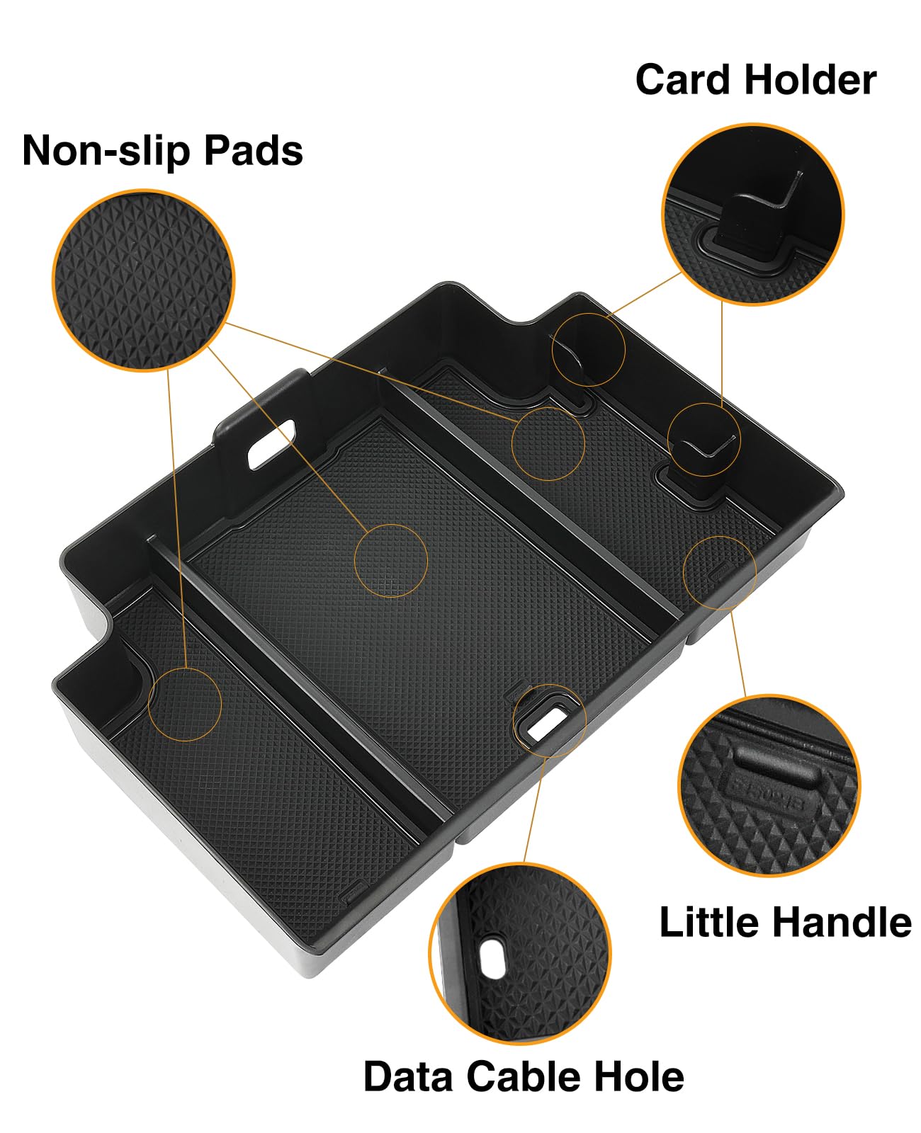 Snapklik.com : DEERMOTO Center Console Organizer Tray Compatible