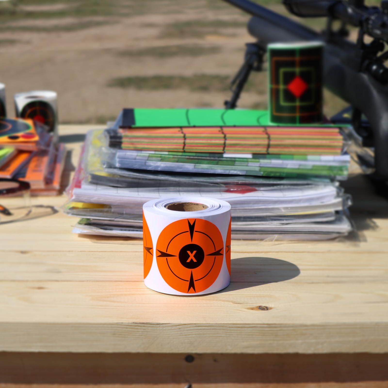 Snapklik.com : Highwild 250 Pack Of 3-inch Fluorescent Orange Bullseye ...