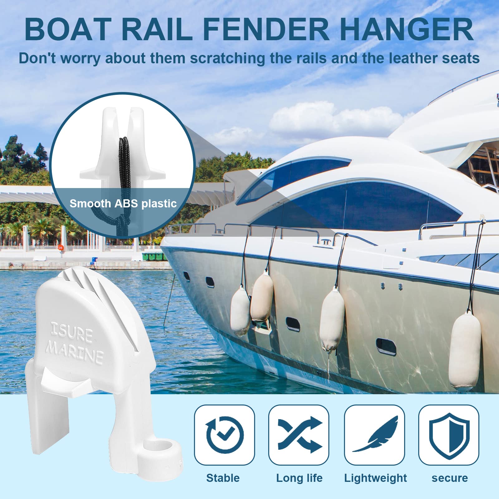 Fender Clips For Pontoon Boats 4pcs Grey Pontoon Boat Bumper Clips Boat ...