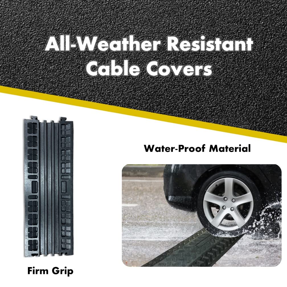 Kable Kontrol Drop Over Floor Cord Cover – 40” Inch Long 2 Channel ...