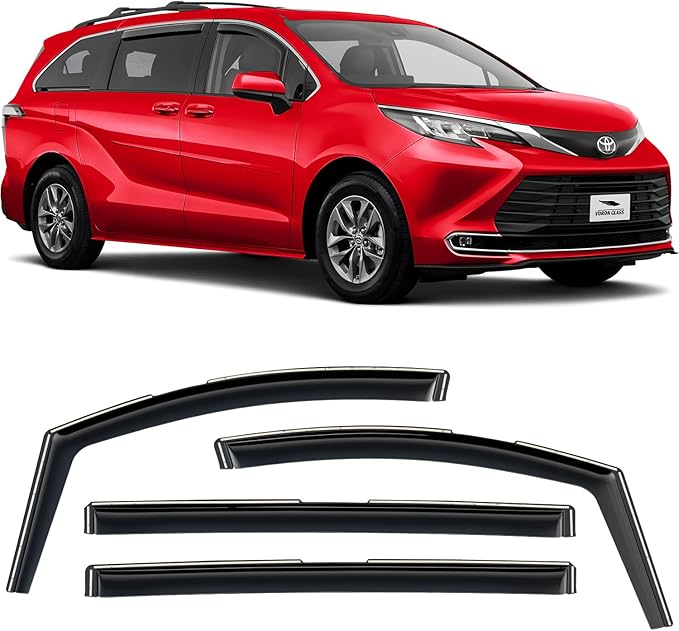 Amazon.com: Voron Glass in-Channel Extra Durable Rain Guards for Toyota ...