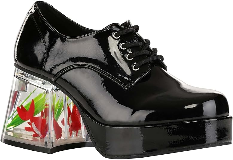 Amazon.com | Fun Costumes Adult Black Goldfish Platform Shoes | Costume ...