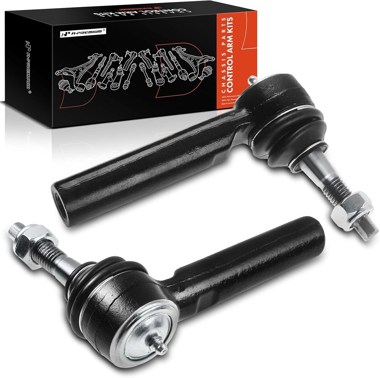 Amazon.com: A-Premium 2 x Front Outer Tie Rod Ends, Compatible with ...