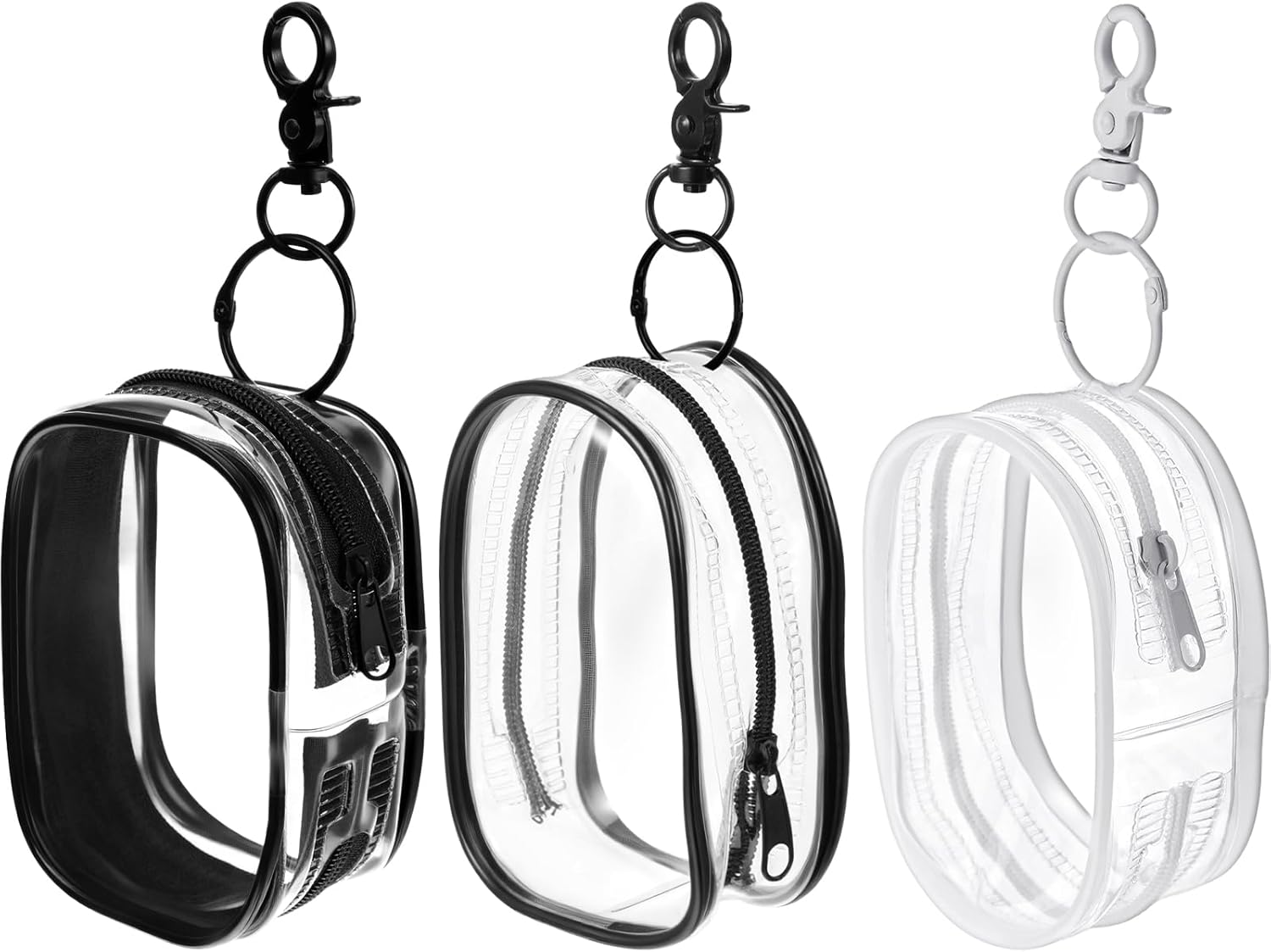 Amazon.com: Sorcristy Clear Zipper Pouches Clear Makeup Bag Small ...