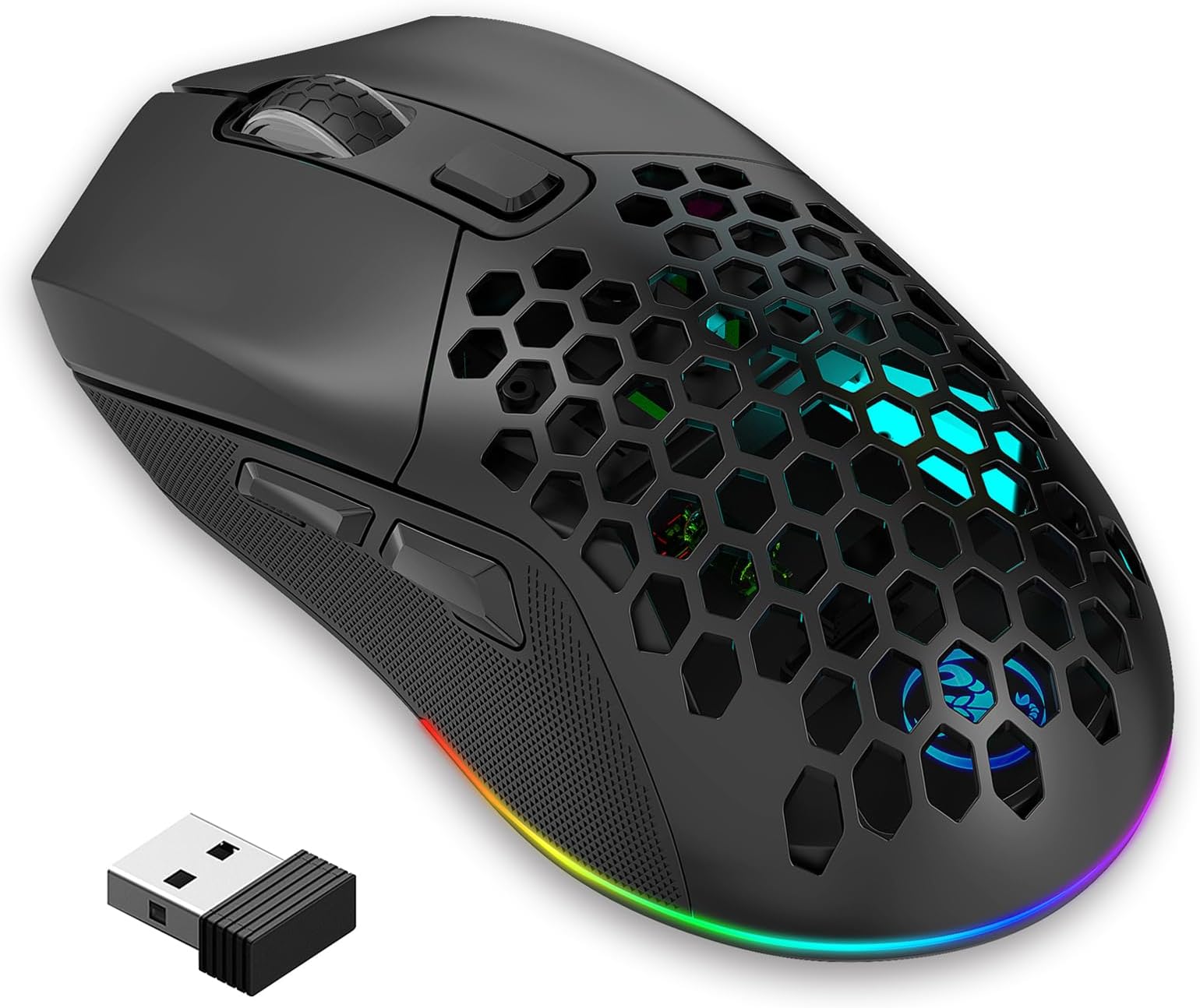 Amazon.com: Lightweight Gaming Mouse,Rechargeable Wireless Gaming Mouse ...