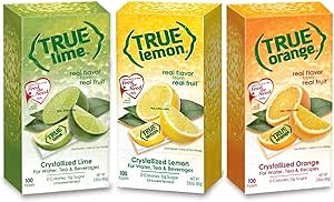 True Lemon, Lime & Orange 100ct Dispensers, 0 Calorie Drink Mix Packets ...