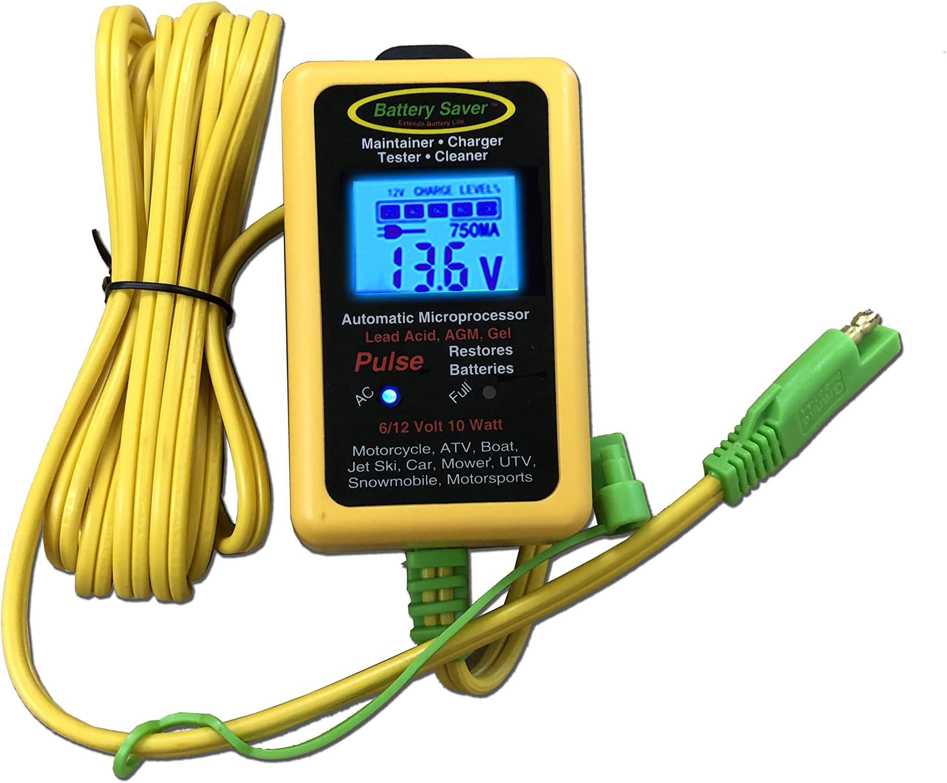 Amazon.com: Battery Saver 6V/12V 10 Watt Pulse Maintainer & Tester (Gen ...