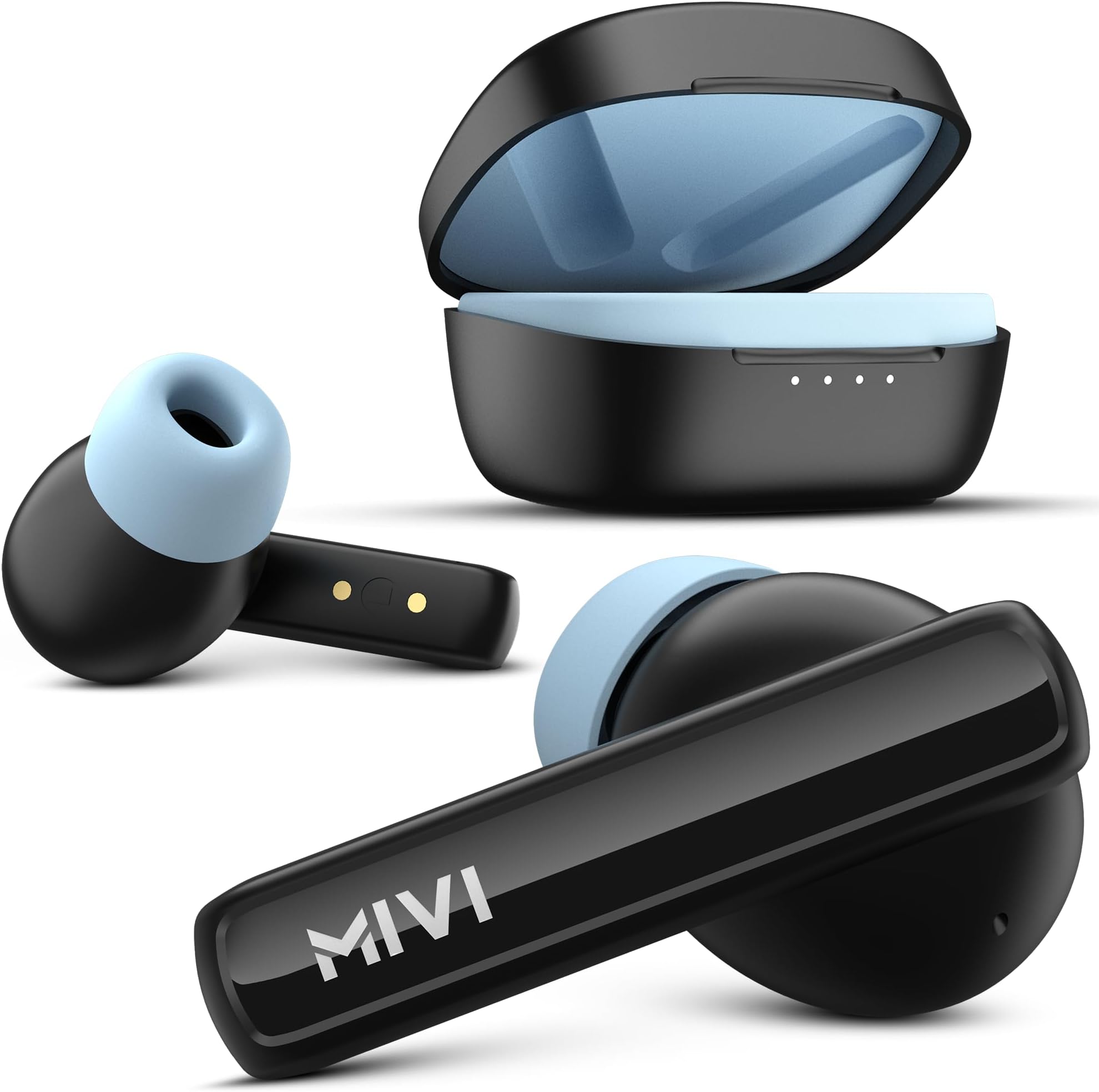 Mivi DuoPods A450, True Wireless Earbuds with 13mm Rich Bass Drivers ...