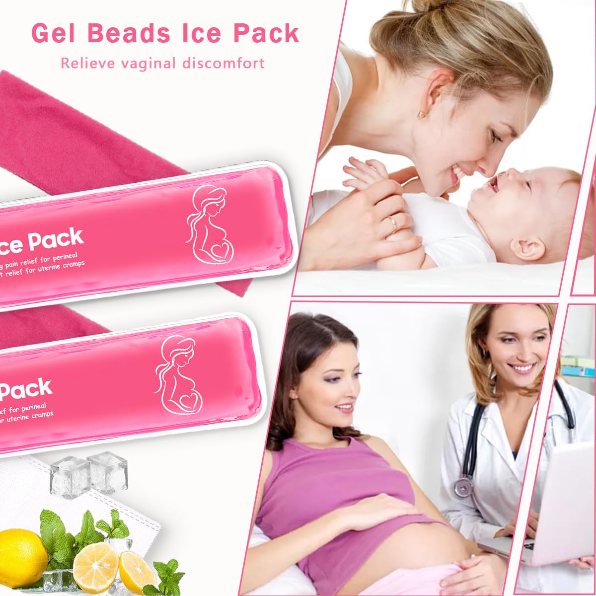 Snapklik.com : Perineal Ice Packs For Postpartum Reusable, Perineal ...
