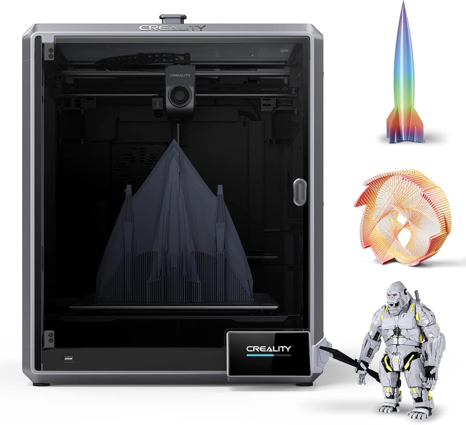 Creality 3D Printer K1 Max, 600mm/s Max High-Speed 3D Printers with ...