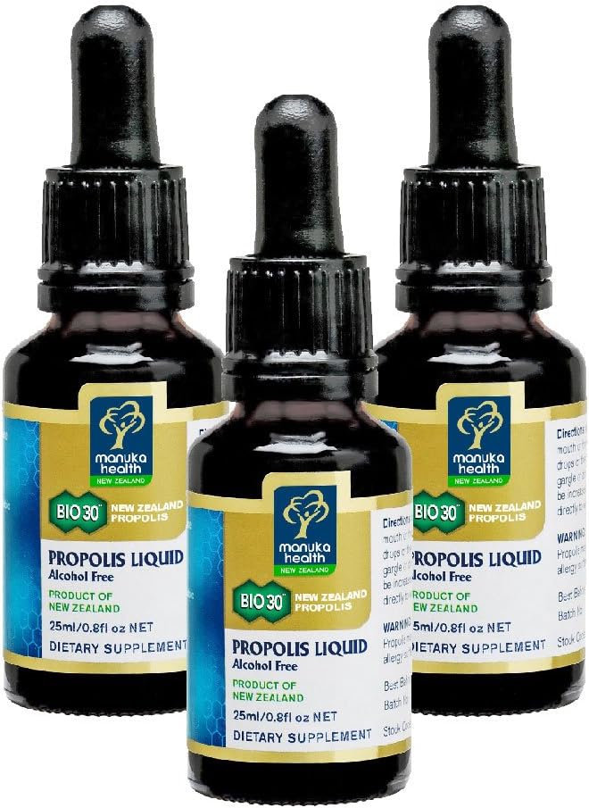 Buy Manuka Health BIO 30 Propolis Liquid 25ml Alcohol Free 100% Pure ...