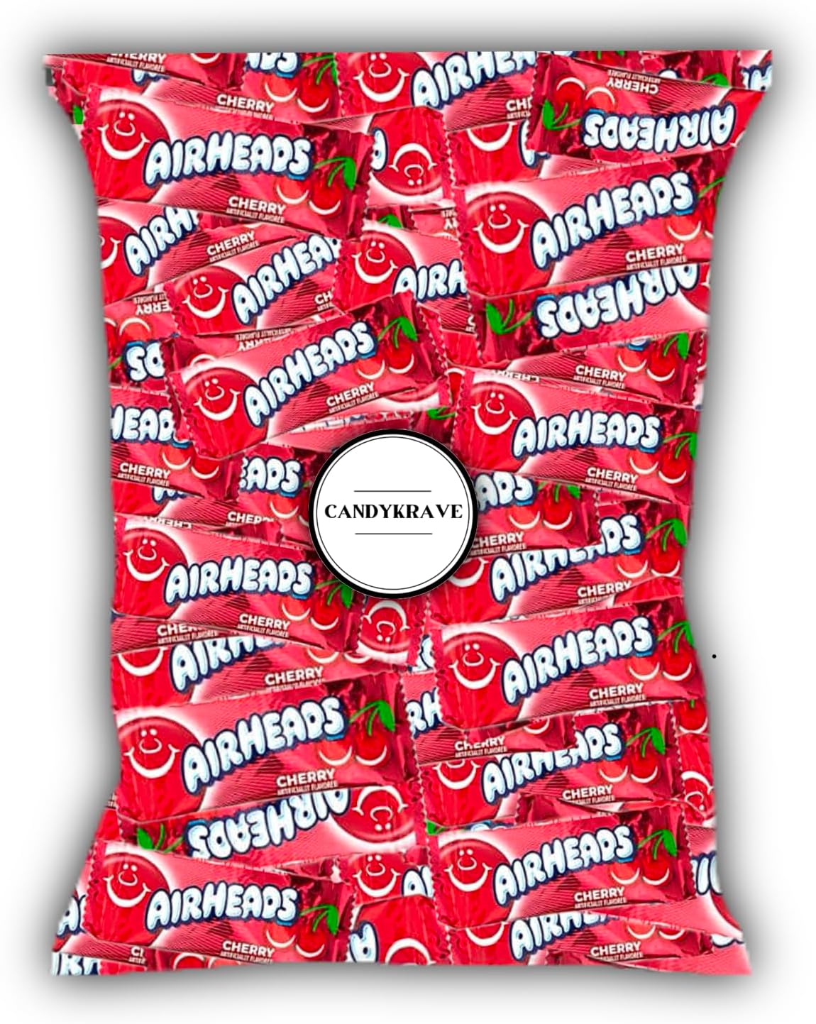 Amazon.com : Airheads Candy Mini Bars, Cherry Flavor, 80 Pieces Bulk ...