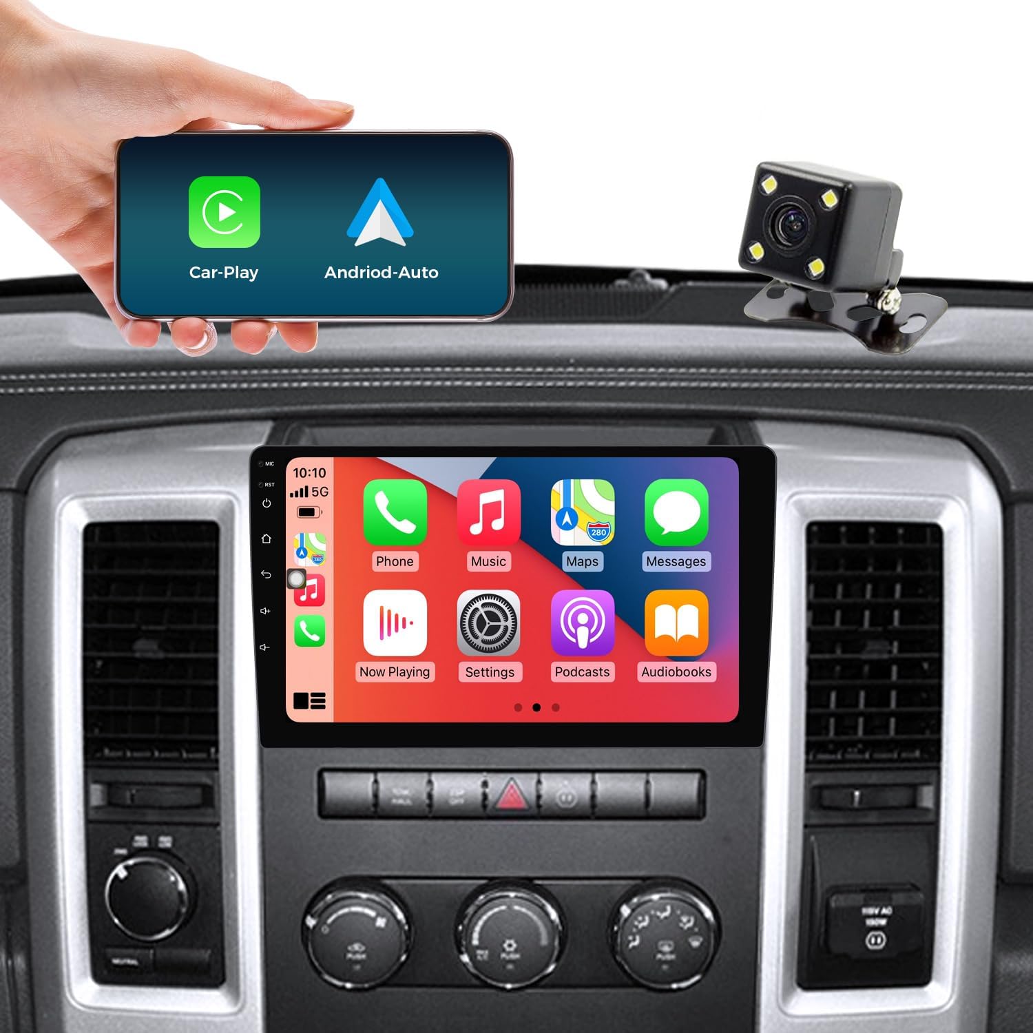 Amazon.com: FELLOSTAR for 2009-2012 Dodge RAM 1500 2500 3500 Radio ...