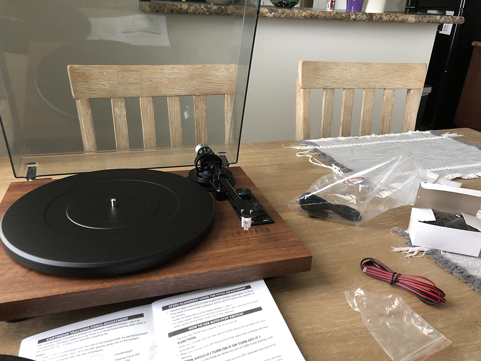 $40/mo - Finance Vinyl Record Player Dual Bluetooth Turntable with HiFi ...