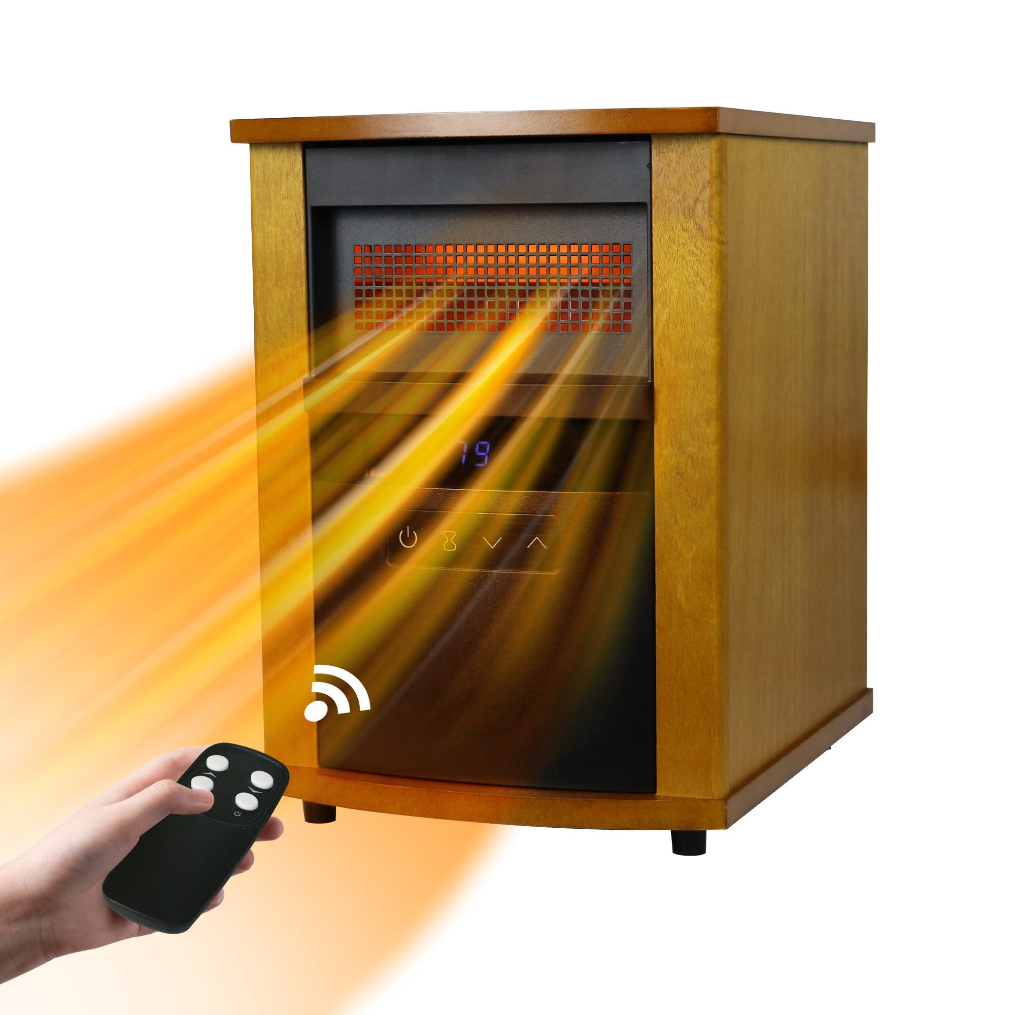 Amazon.com: Comfort 1500 W Quartz Infrared Heater Realsmart with LCD ...