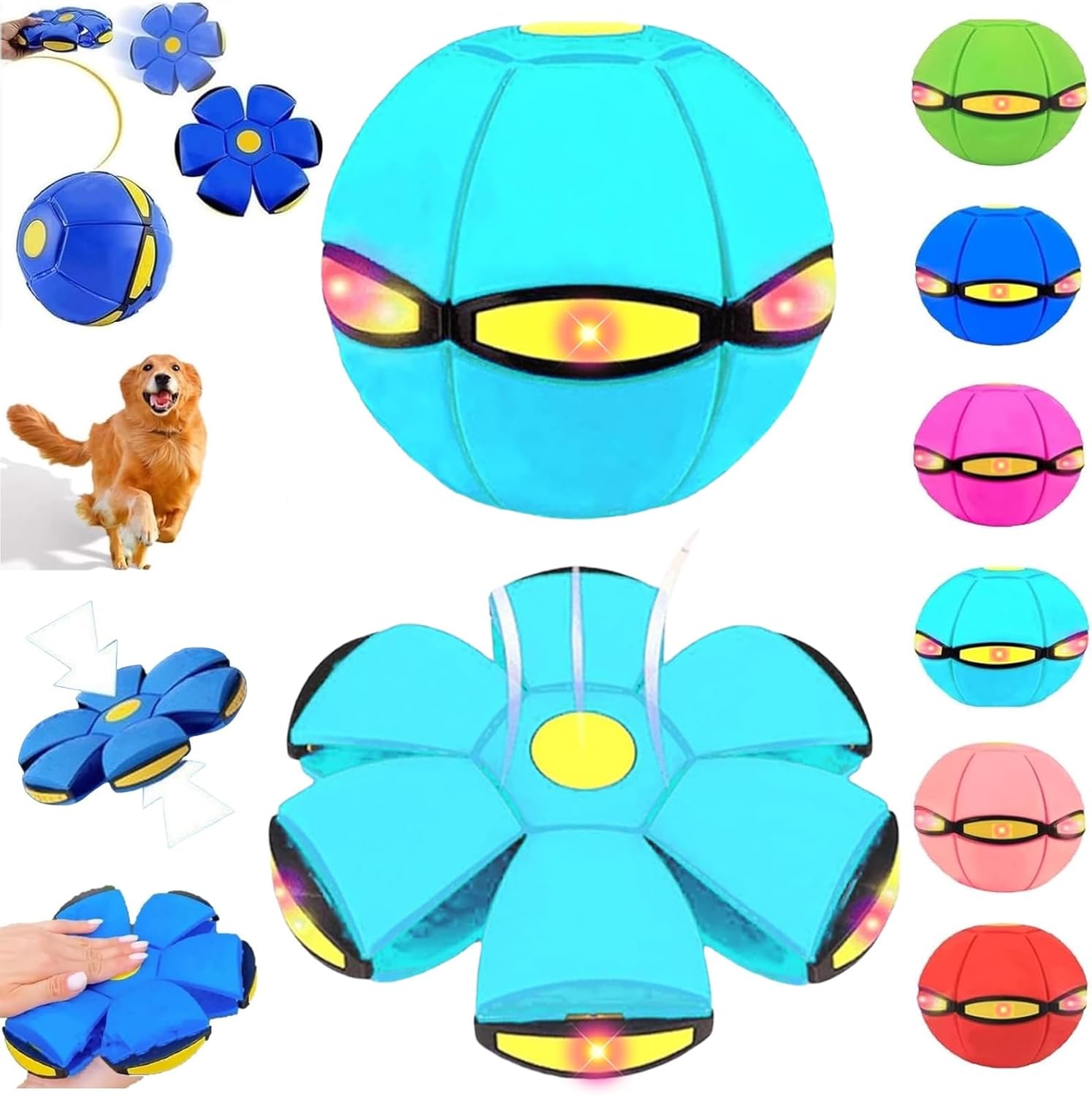 Amazon.com : ldawu Magic Meta Ball with 6 Lights, Magic Ball, Children ...