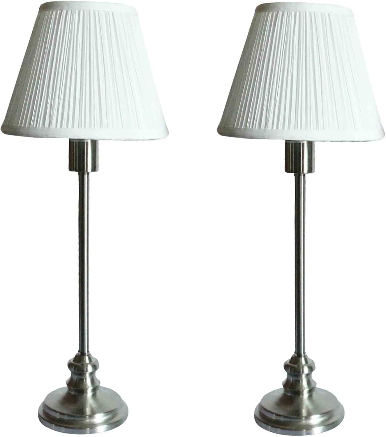 Urbanest Set of 2 Modello Table Lamps in Brushed Nickel - Amazon.com