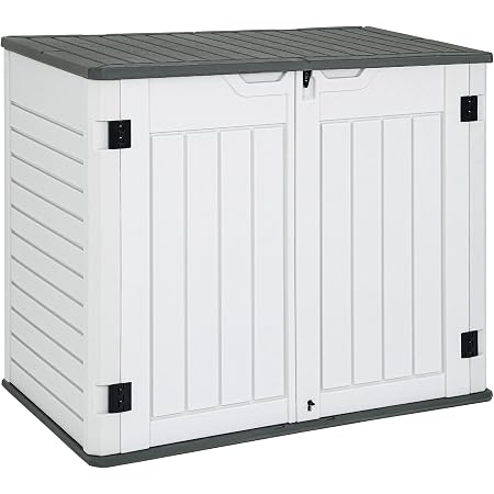 Amazon.com : Mrosaa Large Horizontal Storage Sheds,38 cu.ft. Outdoor ...