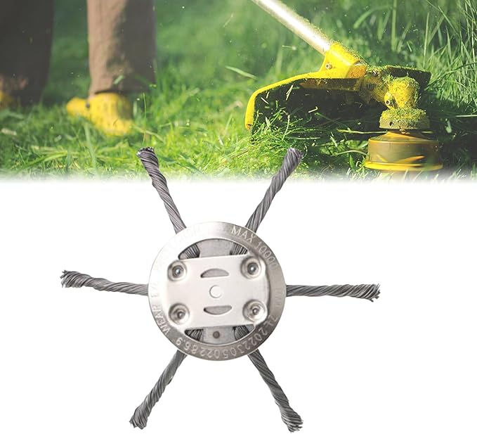 Steel Wire Grass Trimmer Head,Indestructible Trimmer Head,3/6 Cutter ...