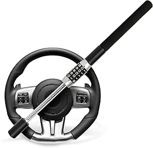 GADLANE Combination Steering Wheel Lock - Heavy Duty，Keyless Car Lock ...