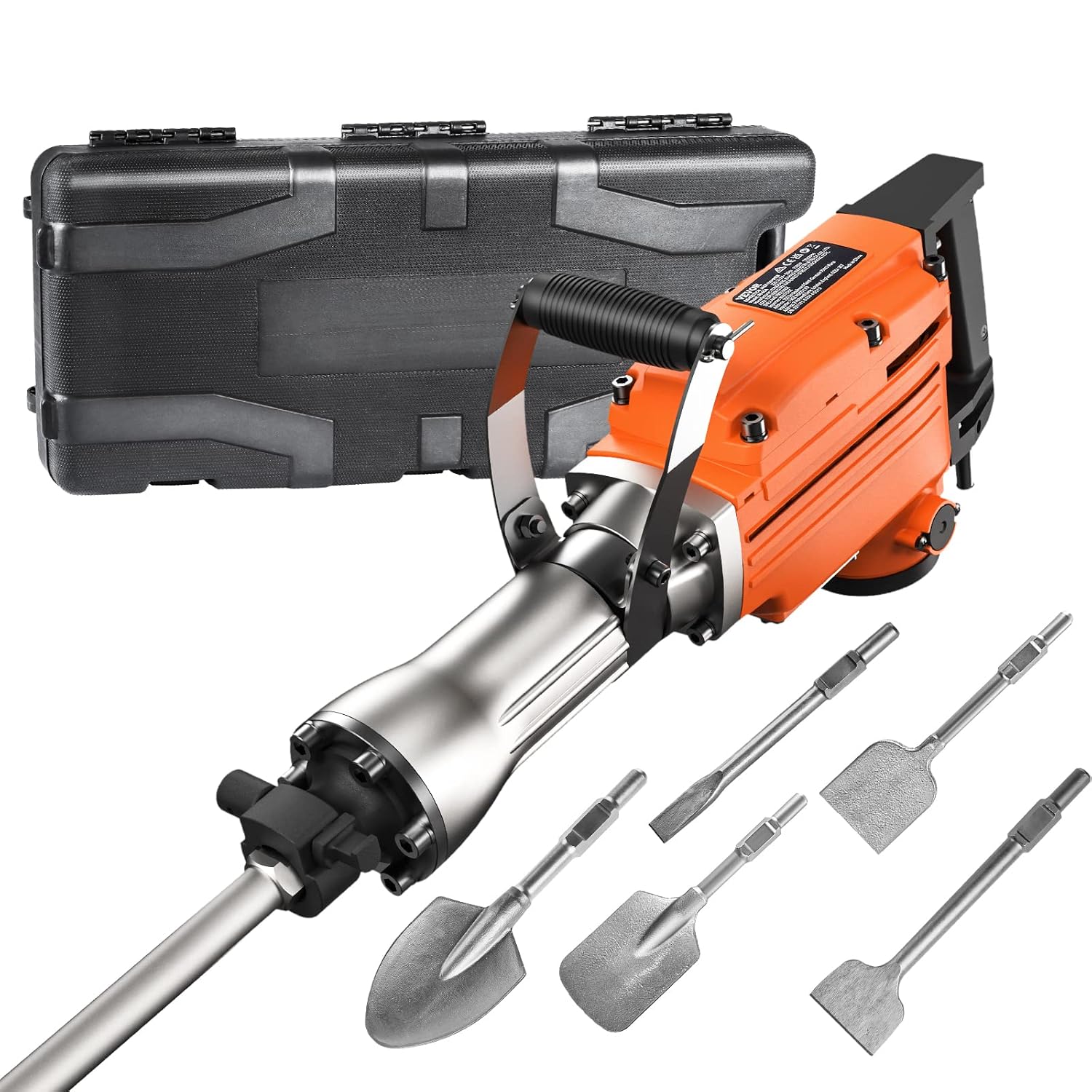 VEVOR Demolition Jack Hammer, 2200W Electric Jackhammer Heavy Duty ...