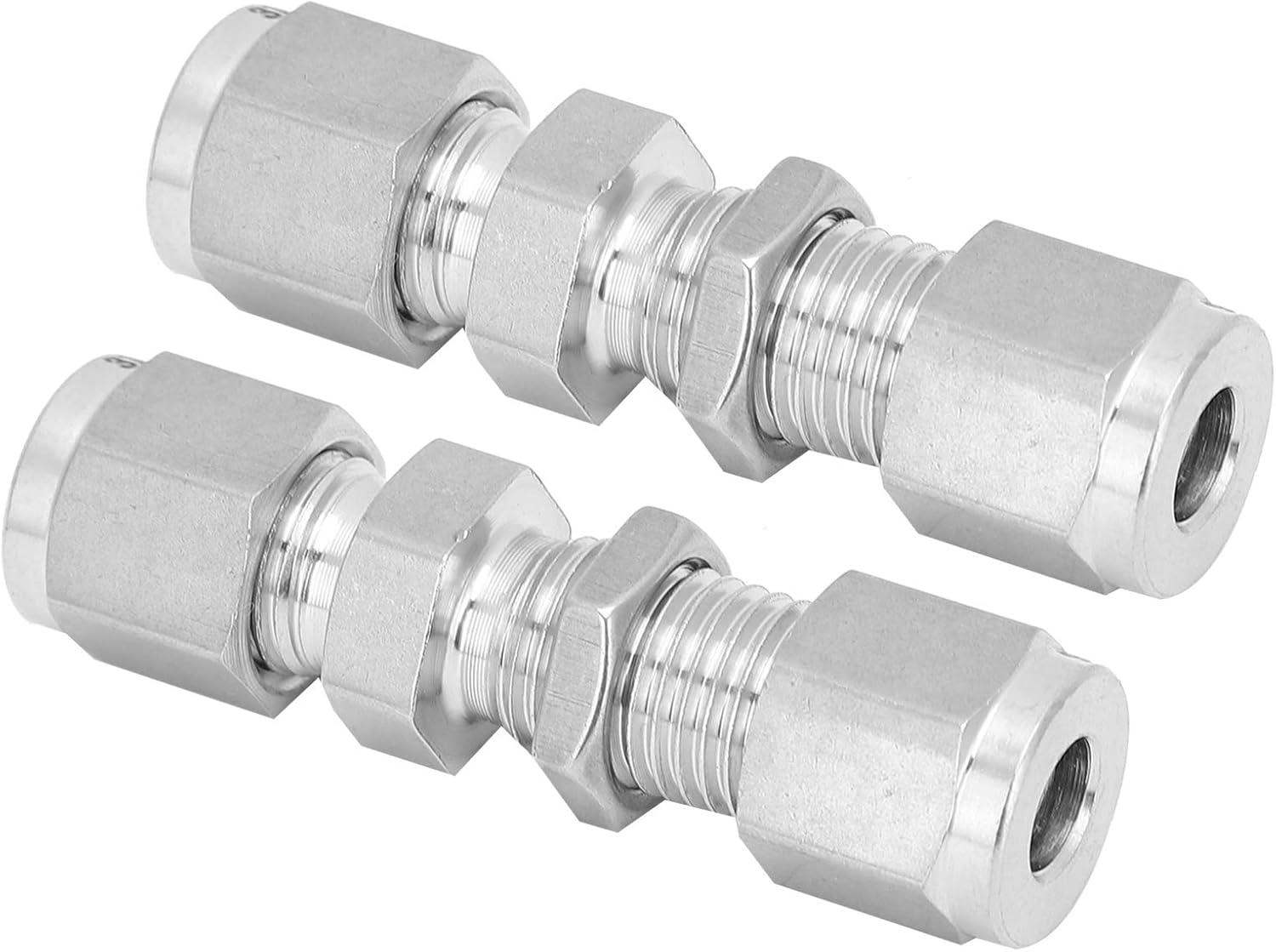 Amazon.com: Walfront Fitting Bulkhead Connector, Compression Bulkhead ...