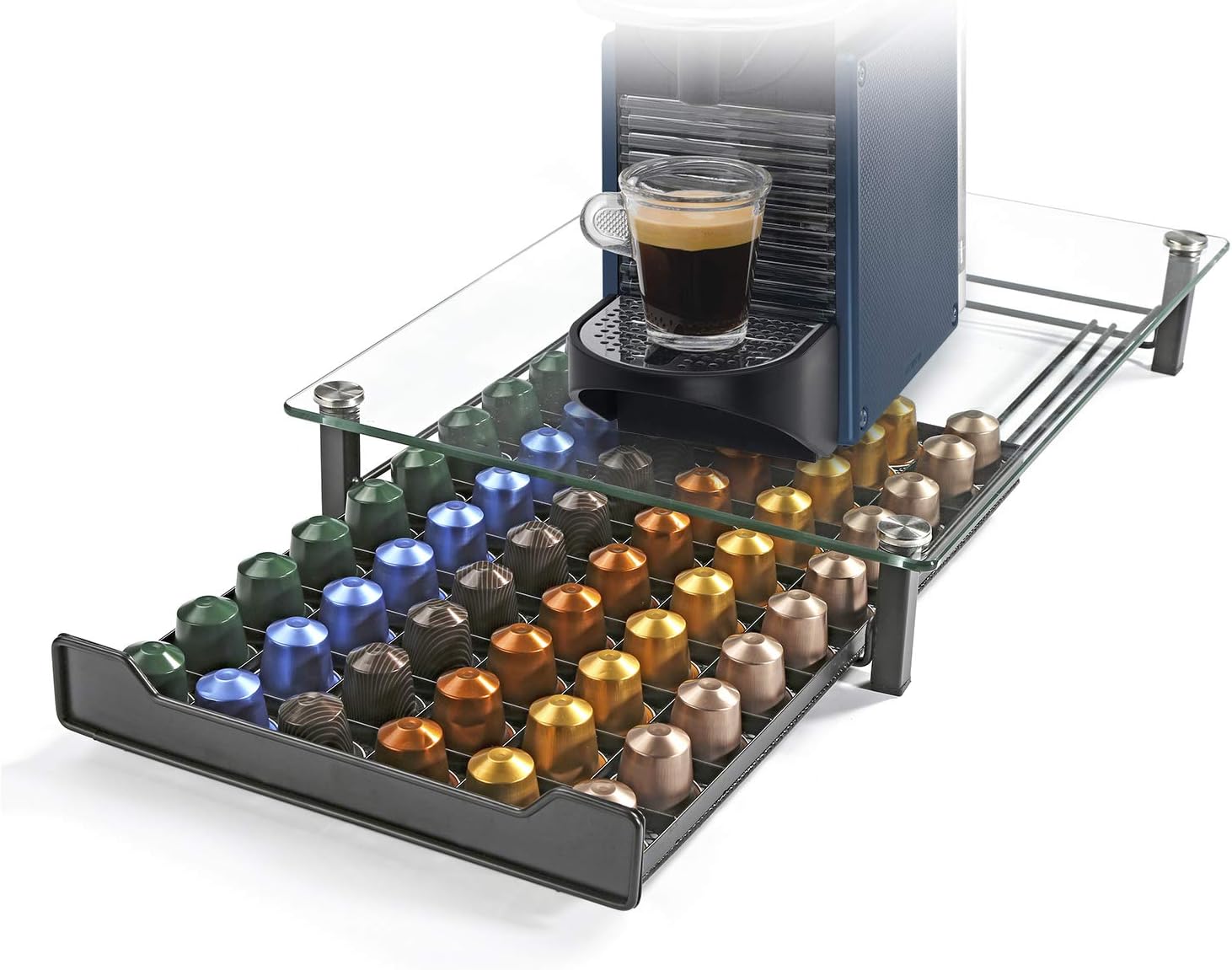 Deco Brothers Crystal Tempered Glass Nespresso OriginalLine Storage ...