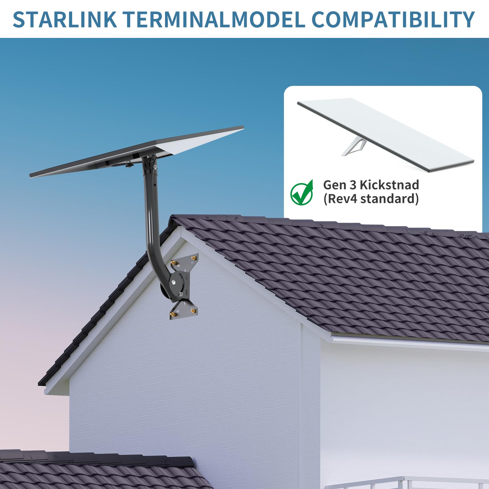 Snapklik.com : Starlink Gen 3 Mount, Adjustable Metal Starlink Pole ...