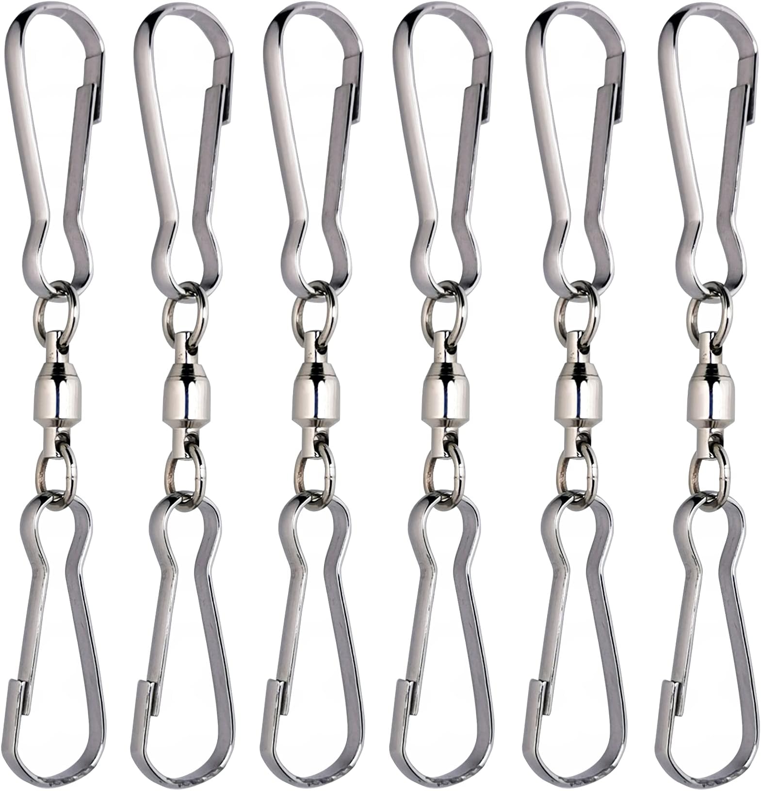Amazon.com: Alamic Swivel Dual Clips - Wind Spinner Hangers Spiral ...