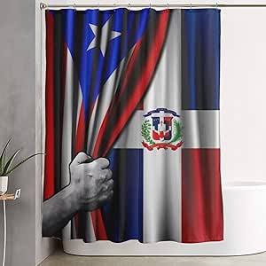 Amazon.com: Puerto-Rico Puerto Rican and Dominican Republic Flag Shower ...