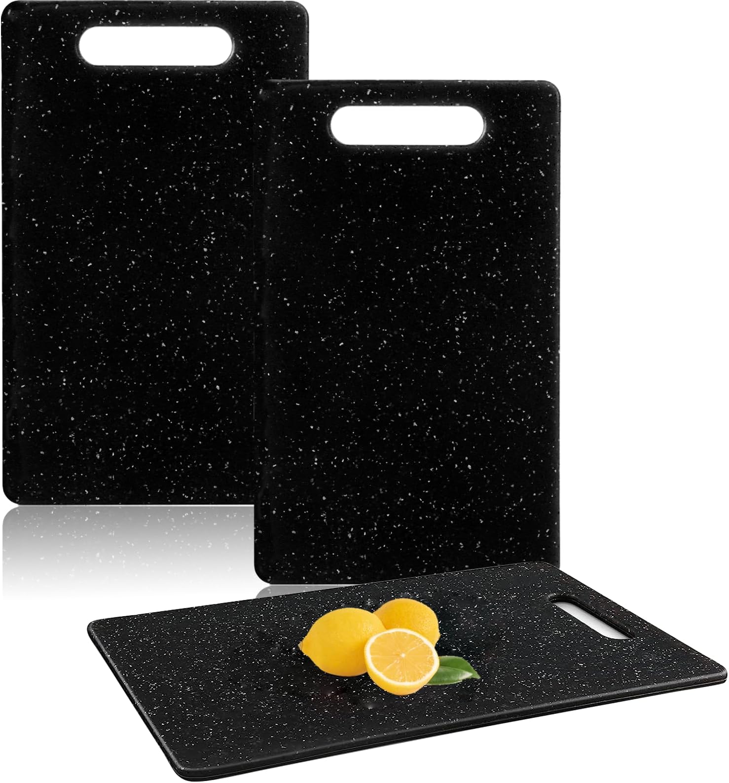 Amazon.com: 2 Pcs Plastic Cutting Board 6" x 10" Black Cutting Board ...