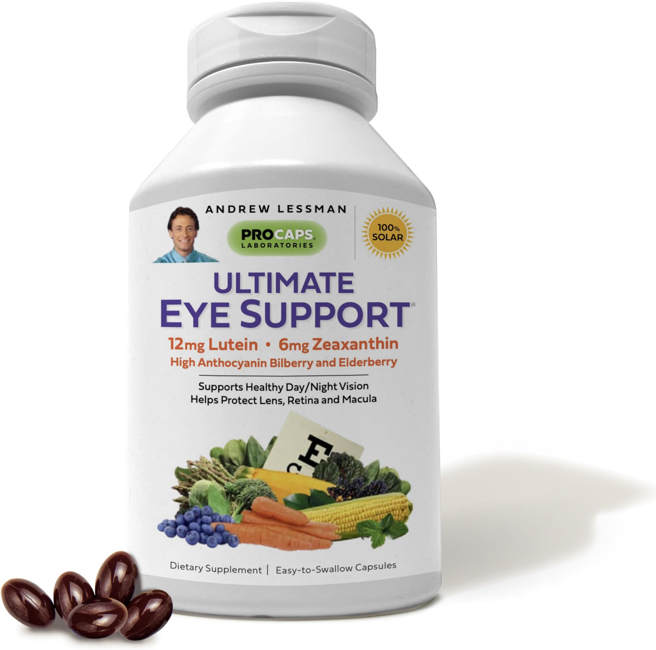 Amazon.com: ANDREW LESSMAN Ultimate Eye Support 60 Softgels - 12mg ...