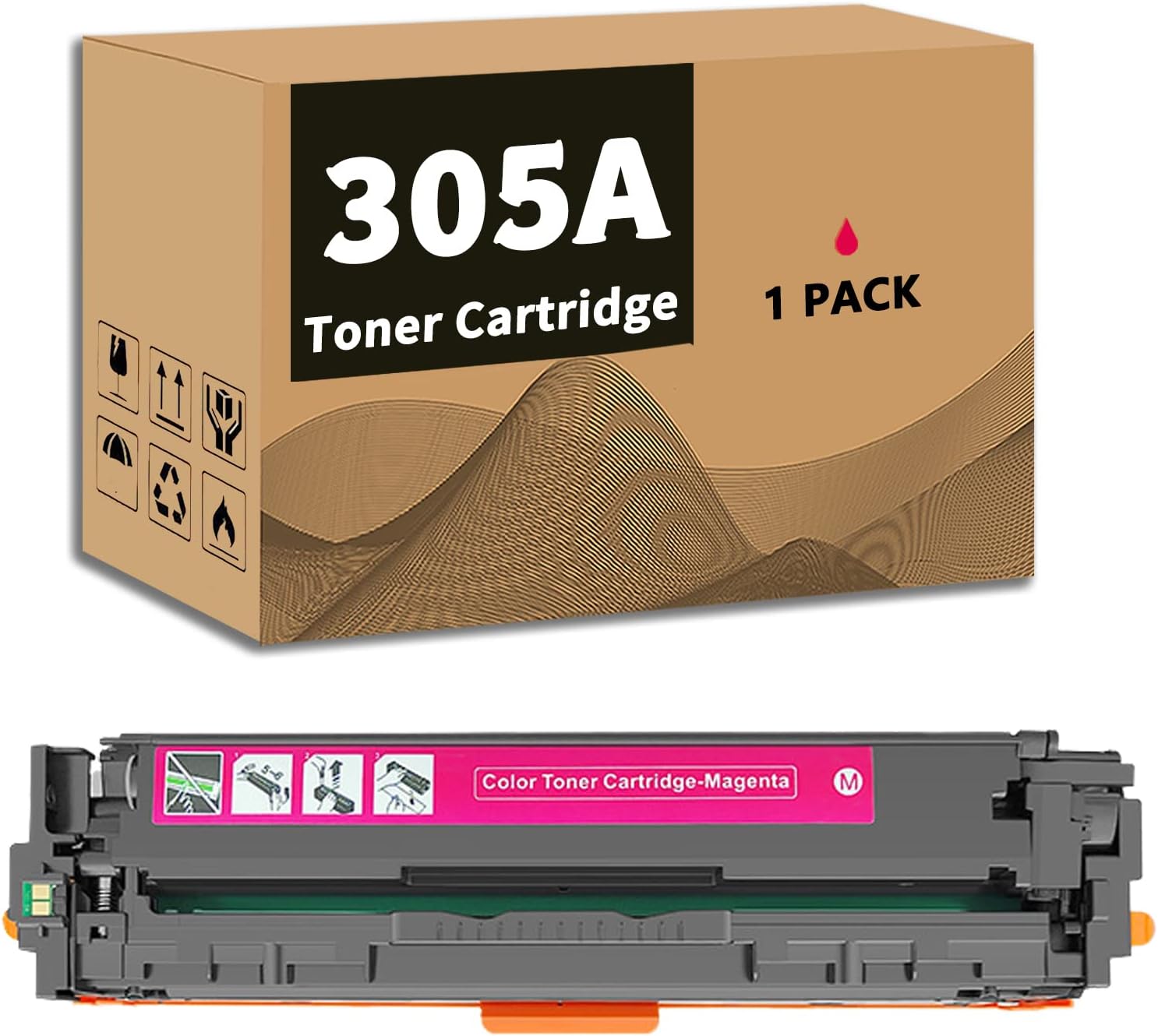 Amazon.com: for HP 305A Toner Cartridge Replacement Pack for Laserjet Enterprise 300 Color M351 ...