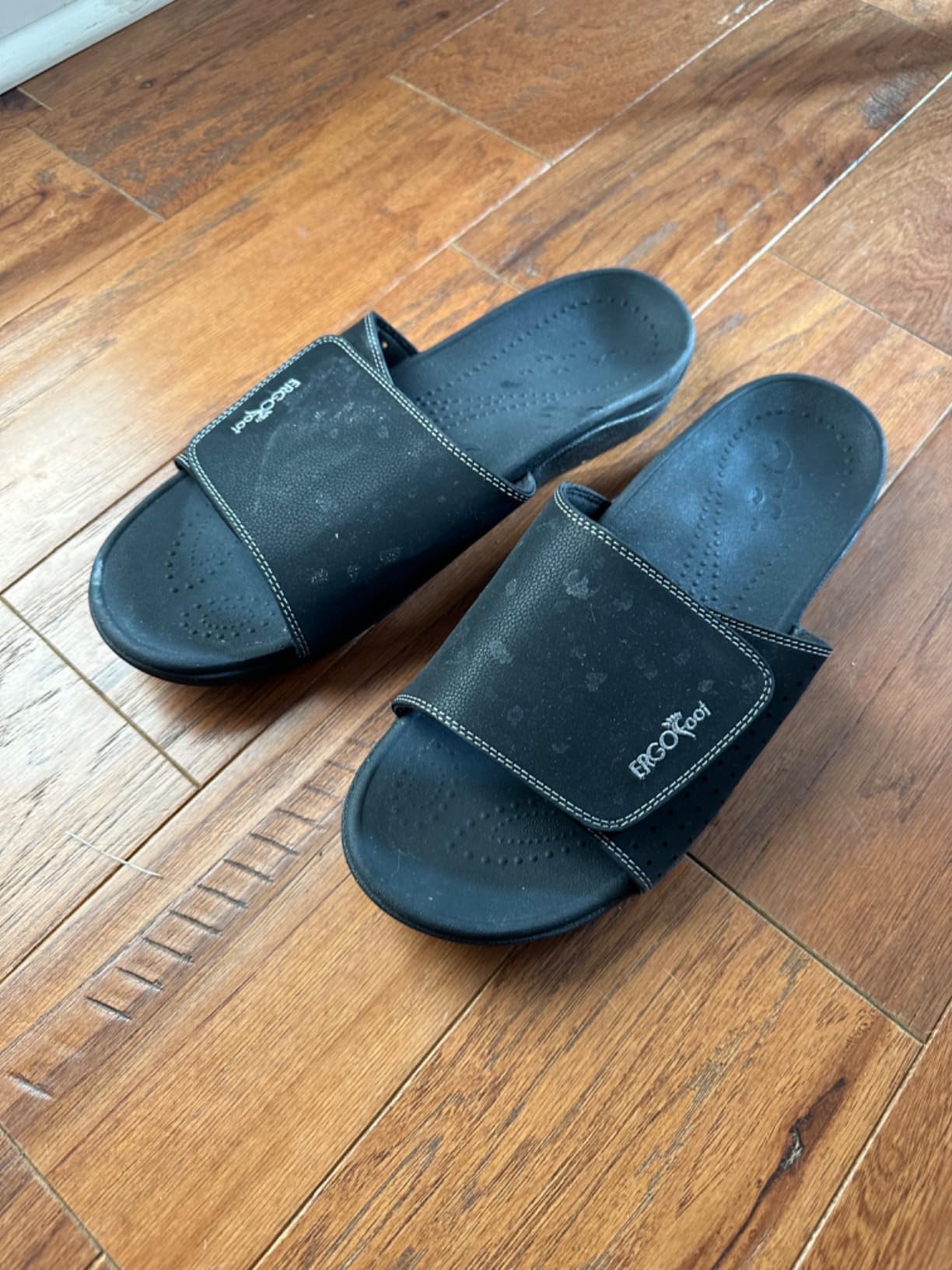 Amazon.com: ERGOfoot Slide Sandals with Arch Support, Comfortable ...